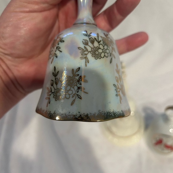 Vintage | Accents | Vintage Porcelain Bells Nativity Bell Cardinal ...
